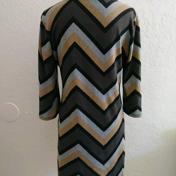 Tacera | Dresses | Tacera Womens Dress Size Pm Petite Medium Chevron ...